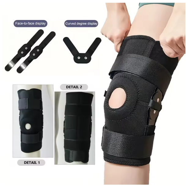 Patella Hinged Knee Braces Orthopedic For Knee Pain With Springs Compr ...